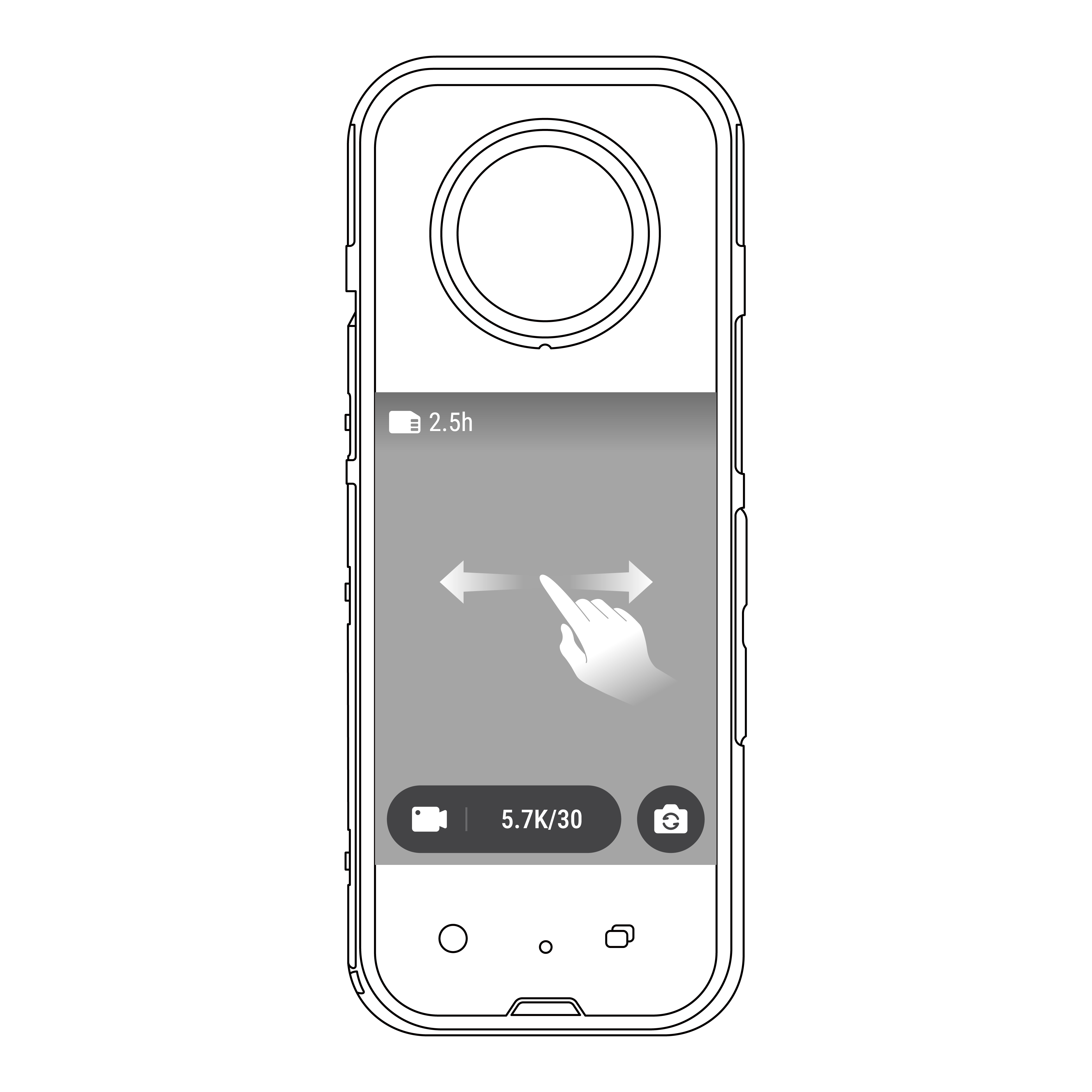 Insta360 x3 Camera Tutorial-Switch Shooting Mode